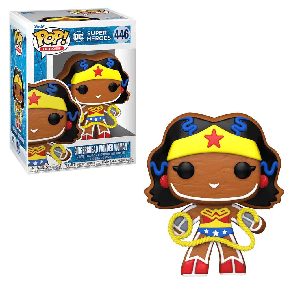 DC Comics Gingerbread Wonder Woman Holiday POP! Vinyl Figure Toy #446 ...