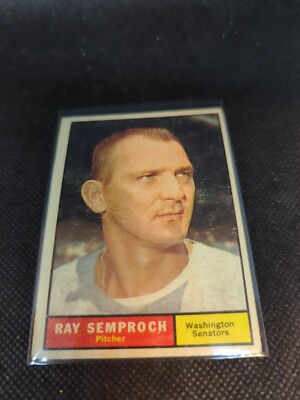 1961 Topps Ray Semproch #174 Washington Senators Baseball Card | eBay