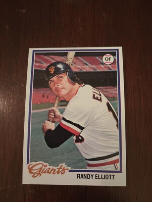 1978 Topps #719 Randy Elliott (NRMT) | eBay
