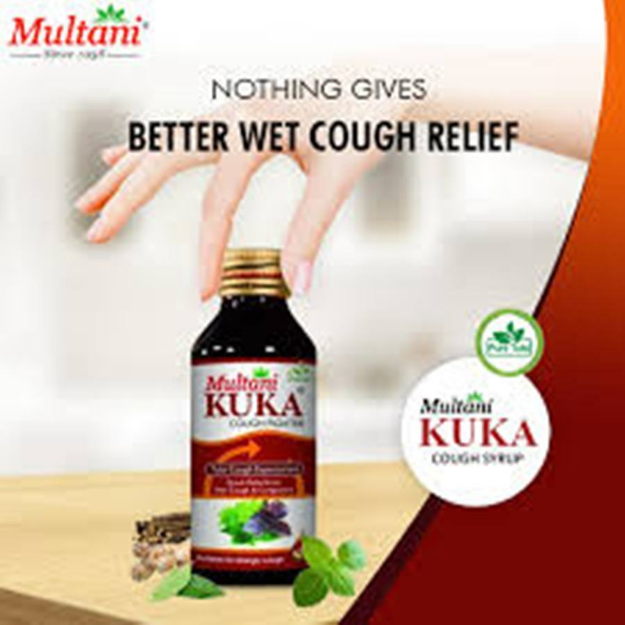2 X Multani Ayurvedic Kuka syrup 100ml Quick Relief from Wet Cough ...