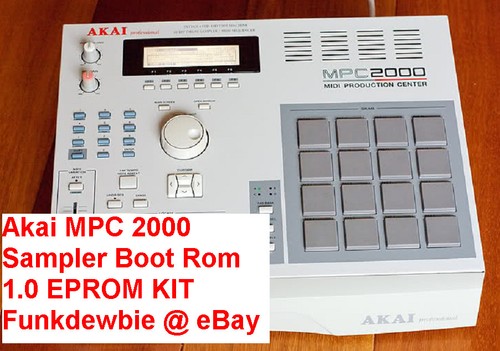 Akai MPC 2000 Sampler Boot Rom 1.0 EPROM KIT / New ROM Chip Rescue ...