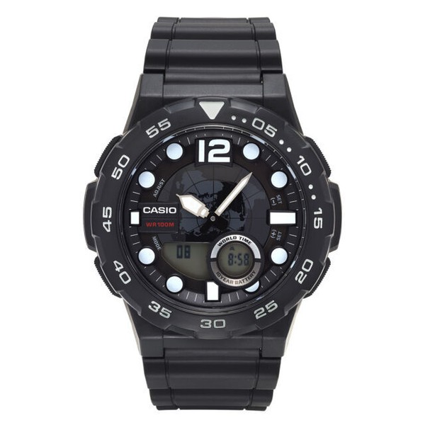 Casio AEQ100W1AV Black Men's Watch for sale online | eBay