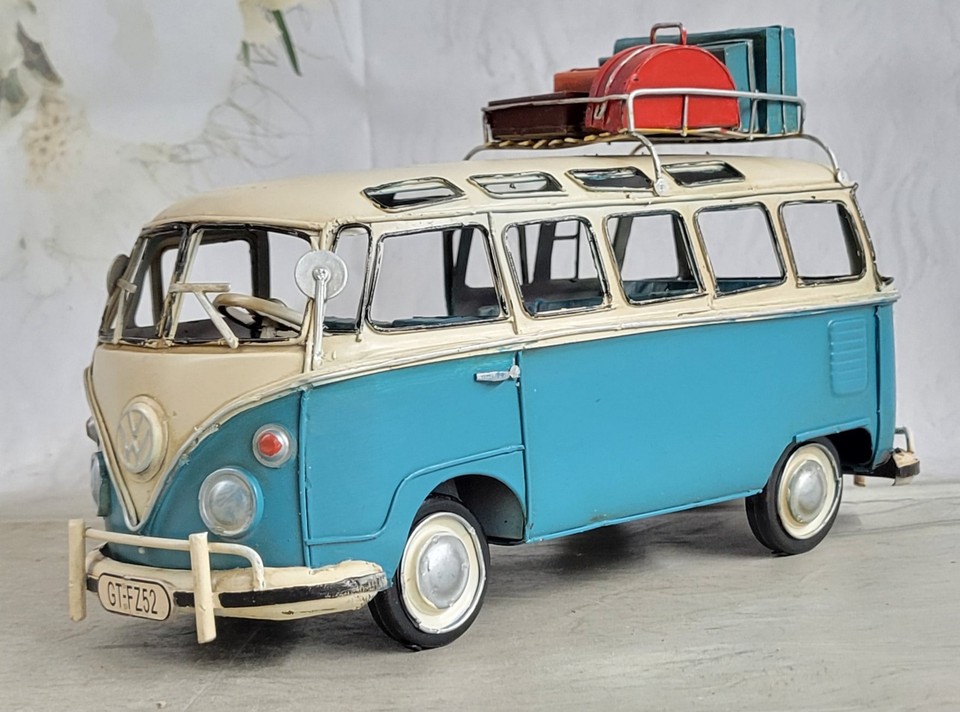 Vintage Rétro Antiques Decorativi Mini Bus Fatto a Mano Classico ...