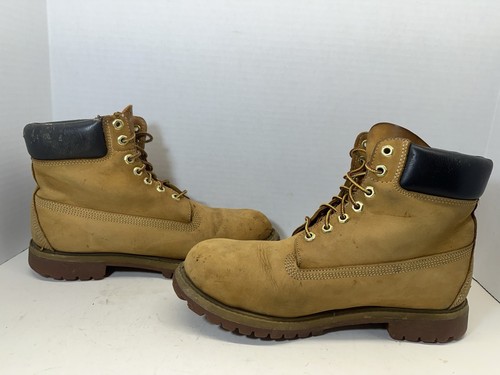 Timberland Boots Wheat Butter Nubuck 10 M Men's Waterproof Work Boot ...