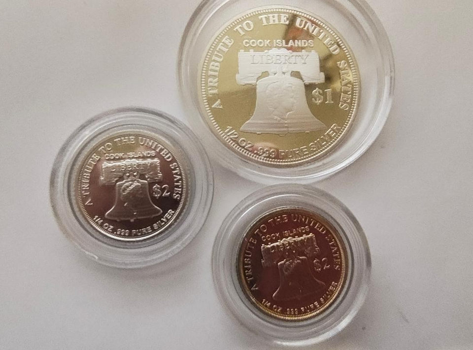3 - .999 Pure Silver Cook Islands Coins - 1 oz. | eBay