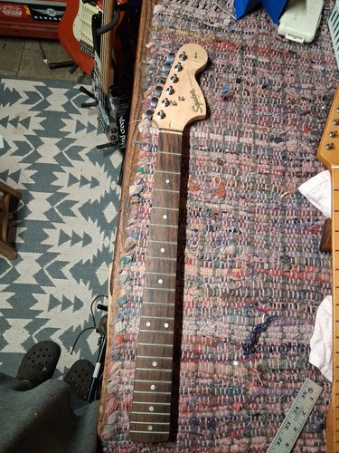 Squier By Fender Stratocaster Strat Guitar Neck 21 Frets Loaded Tuners ...