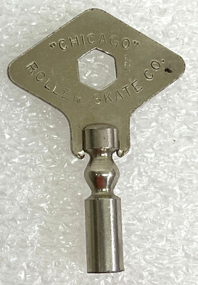 Vintage Chicago Roller Skate Co. Key 2 3/4" Tall x 1 7/8" Nice ...