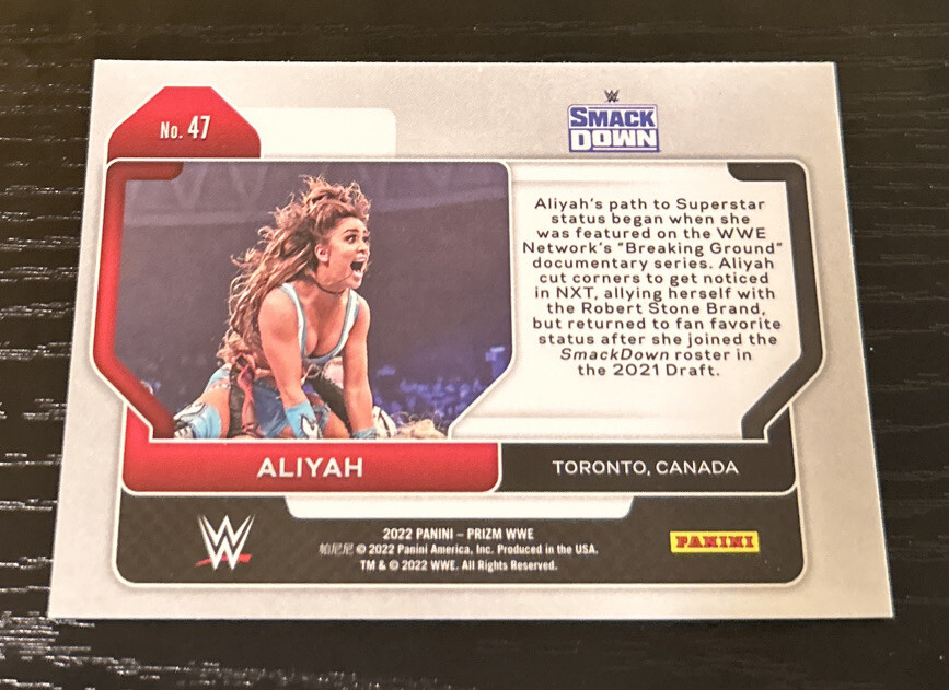 2022 Panini Prizm WWE Aliyah | eBay