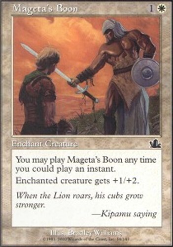 Mageta's Boon - Foil NM, English MTG Prophecy | eBay