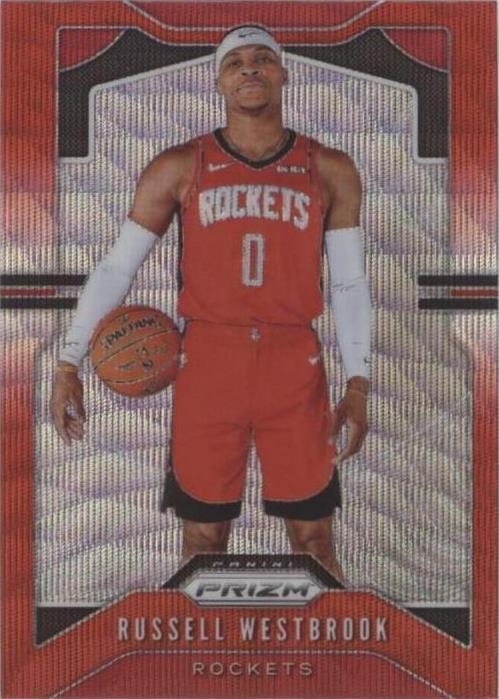 2019-20 Panini Prizm - Russell Westbrook #182 Ruby Wave Prizm for sale ...