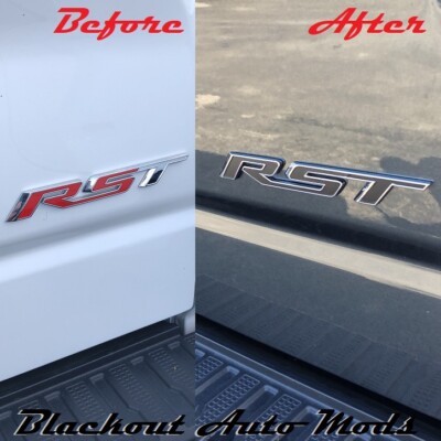 2019-2020 Chevrolet Silverado Door Tailgate Silverado RST Black Emblem ...