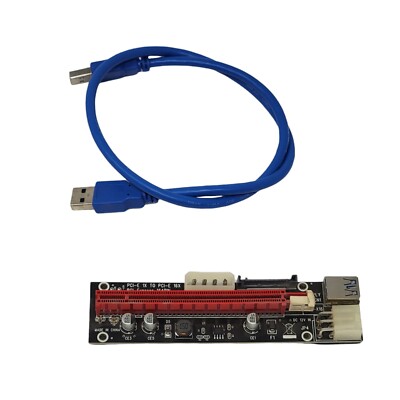 Ubit 6 Pack Latest PCI E GPU Riser Express Cable 16X to 1X 6Pin MOLEX ...