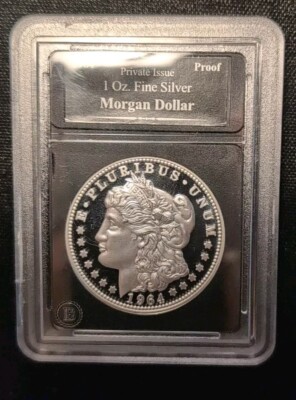 1964 Morgan Dollar Proof - Bradford Mint - 1oz .999 Silver | eBay