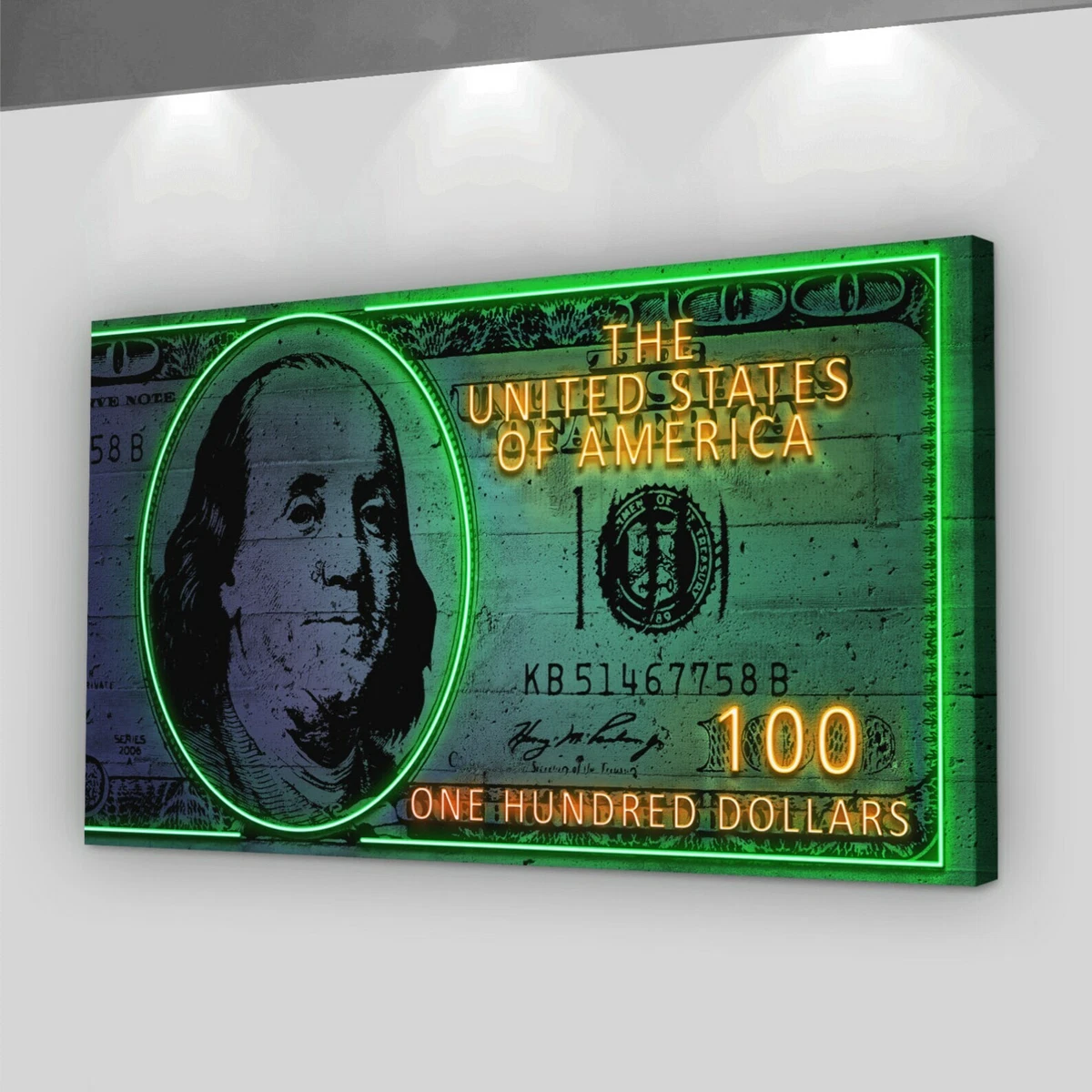 100 Dollar Bill Sign