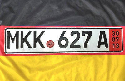 Germany German Export License Plate - Main-Kinzig-Kreis – Hessen | eBay