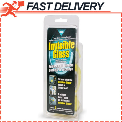 Invisible Glass Reach and Clean Tool Replacement Microfiber Bonnets - 3 ...