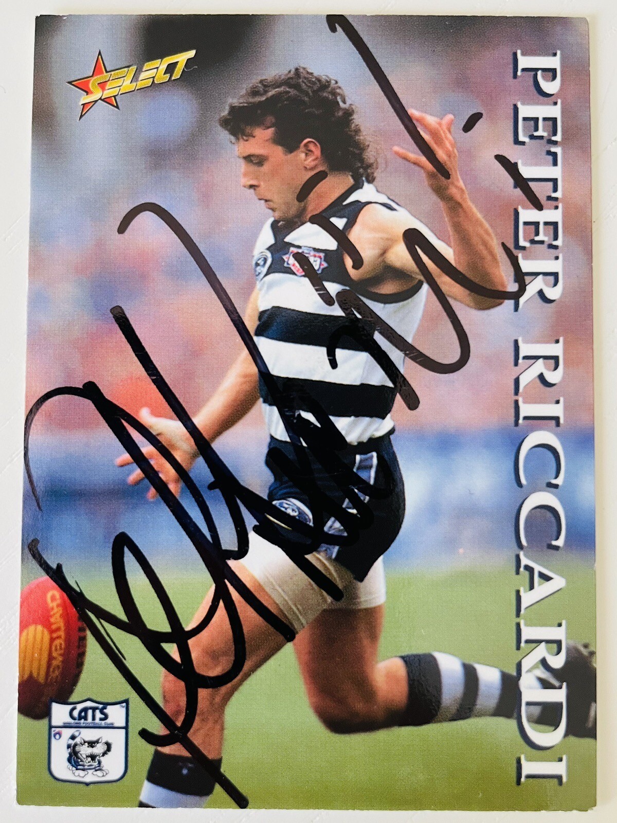 Peter Riccardi Signed 1995 AFL Select Geelong Cats | eBay Australia