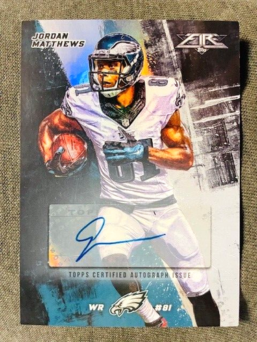 2015 Topps Fire #66 Jordan Matthews Auto Autograph Card Silver /600 | eBay