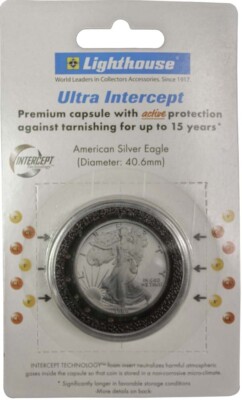 Ultra Intercept Coin Capsule For Silver Eagle Dollar Long Term Storage ...