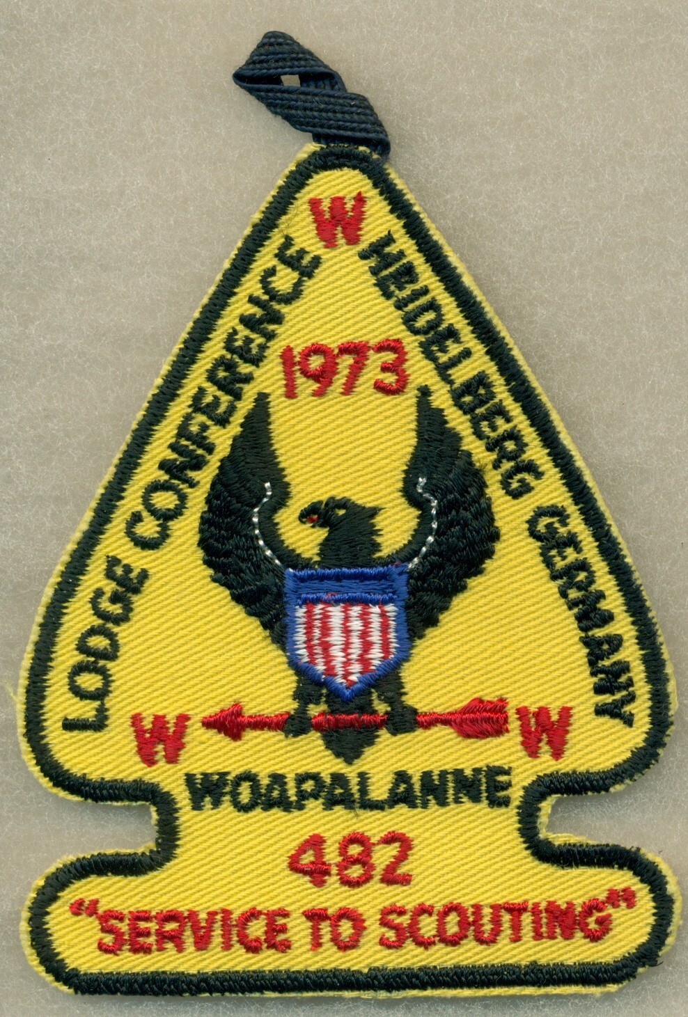 * OA - Black Eagle Lodge 482, 1973 Lodge Conference Patch | eBay