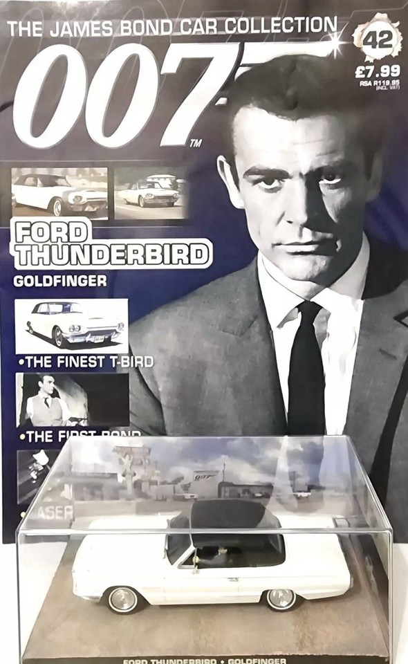 James Bond 007 Car Collection 1/43 Ford Thunderbird With Mag #42 | eBay