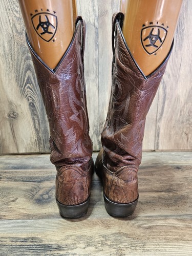 Vintage DAN POST Exotic Lizard Men's Size 9 D Boots | eBay