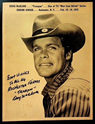 Doug McClure Men from Shiloh 1972 Rochester NY Fascimile Print 8x11 ...