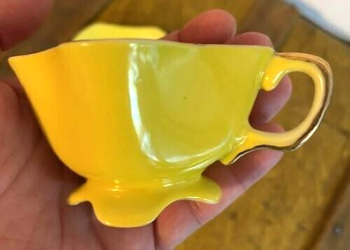 Rare Vintage Japan Merit Hand-Painted Yellow Pink Roses Teacup & Saucer ...