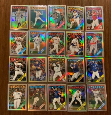 2023 Topps Chrome 35th Anniversary 1988 Throwback Complete 20 Card Set ...