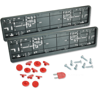 WURTH Number Plate Holder Frame with Key + Rubber Anti-vibration Shock ...