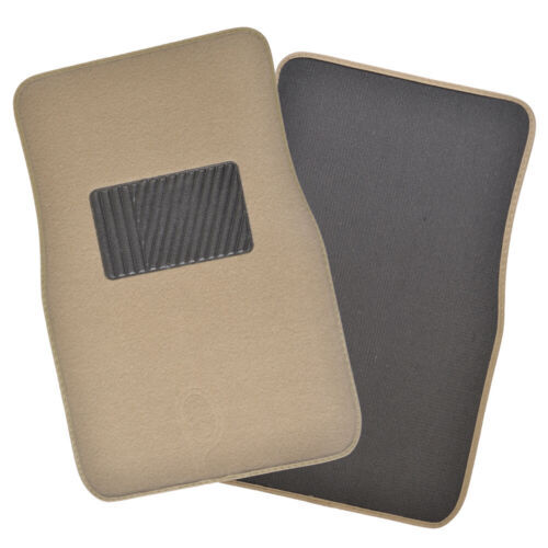 Car Floor Mats Beige Carpet Liners for Auto Truck Van SUV All Weather ...