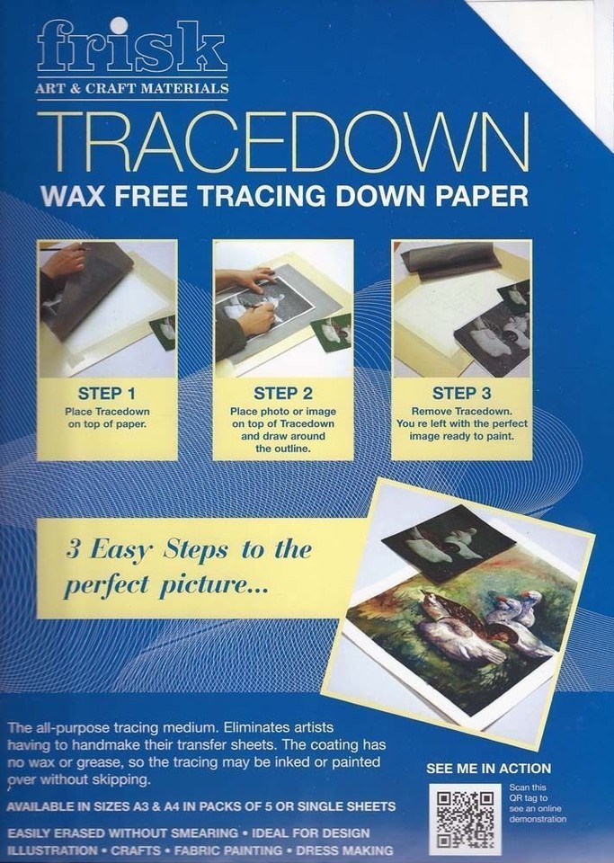 Frisk Tracedown Paper - Graphite Blue Red Yellow White - A4 / A3 - 1 / ...