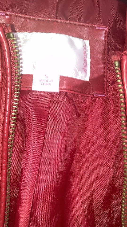 xhilaration Red Faux Bomber jacket | eBay