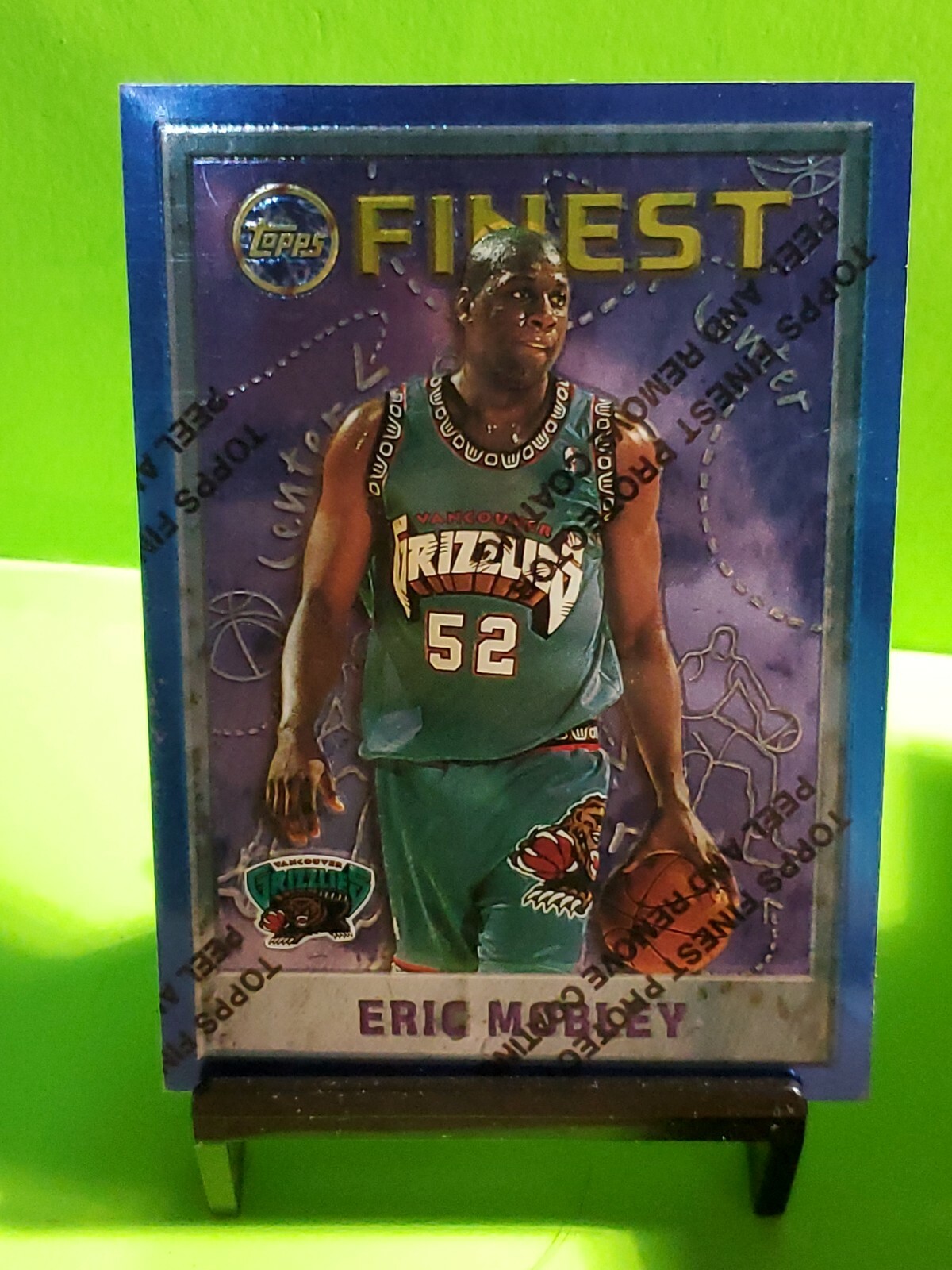 1995-96 Topps Finest Basketball #142 Eric Mobley Memphis Grizzlies NBA ...