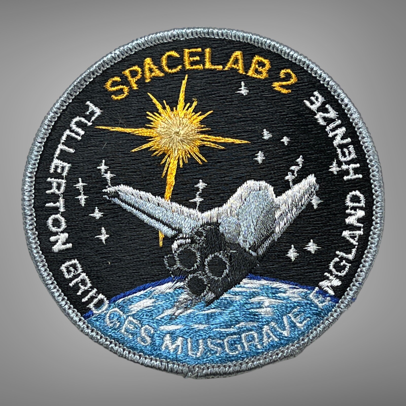 Vintage NASA SPACELAB 2 FULLERTON BRIDGES ENGLAND 4” Embroidered Sew On Patch | eBay
