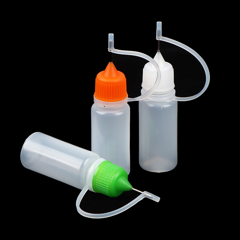 5PCS 10ML Squeezable Needle Bottles Eye Liquid Dropper Sample Drop Can ...