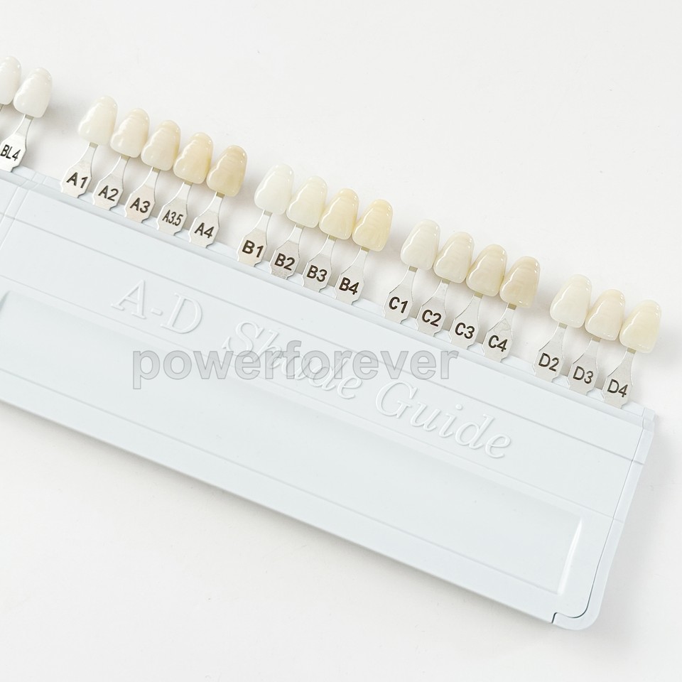 Dental Teeth Shade Guide Porcelain lvoclar 20Color A-D Tooth 4-Bleach ...