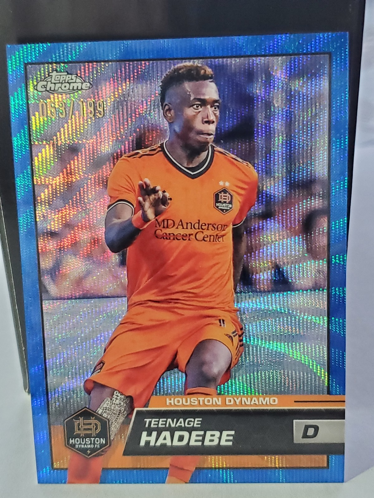 2023 Topps Chrome MLS Teenage Hadebe #109 Blue Wave 053/199 | eBay