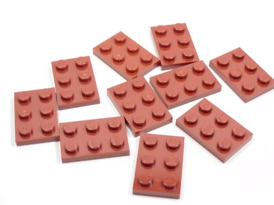 LEGO Lot of 10 Dark Red 2x3 Plates G10 | eBay