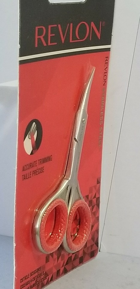 Revlon PRECISE CURVED BLADE Cuticle Scissors #37410 - Brand New ...