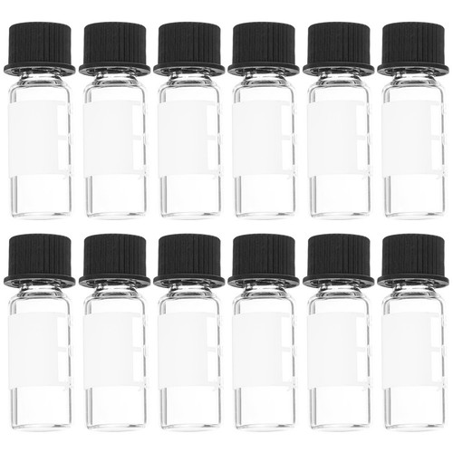 100Pcs 2ml Screw Cap Glass Sampling Vials Bottles for Reagent Storage ...