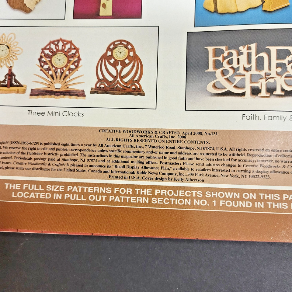 Creative Woodworks & Crafts Magazines April 2008 Wolf Dogs Tigers Loon ...