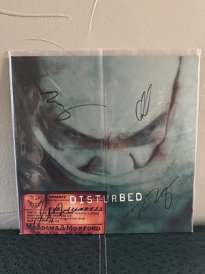 Disturbed The Sickness SIGNED Autographed 25th Anniversary Green Vinyl ...