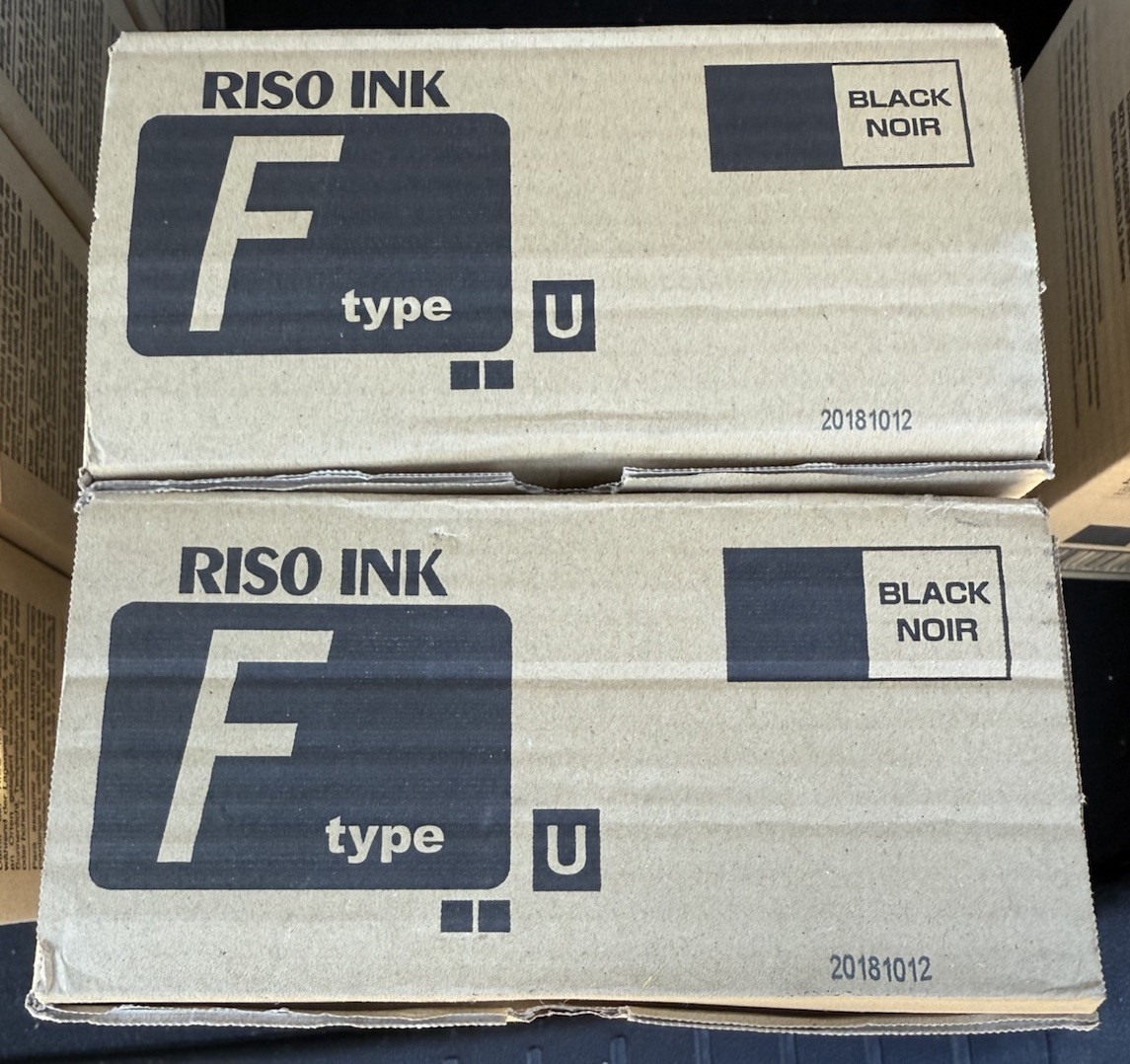 RISO S-6930U F TYPE GENUINE BLACK INK BOX OF 2 🖤 | eBay