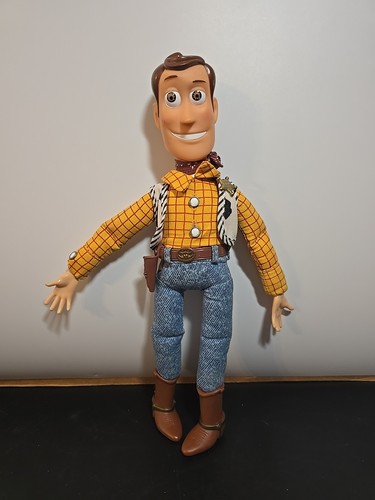 Vintage Toy Story 11” Talking Woody Doll Press Button Thinkway | eBay