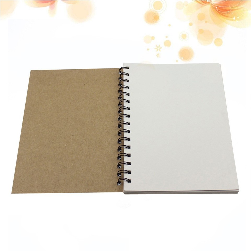 2pcs Spiral Notebook Inner Blank White Paper for Painting Drawing ...
