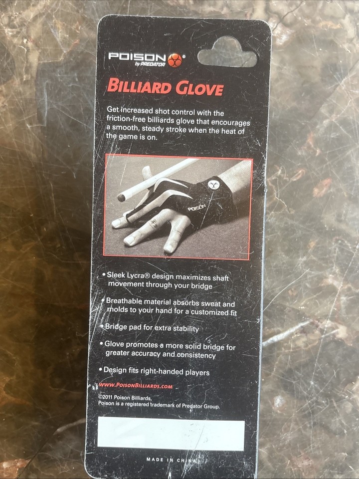 (18x) Poison Red Camo Pool Cue Glove Large / Xtra Large - Right Hand by ...