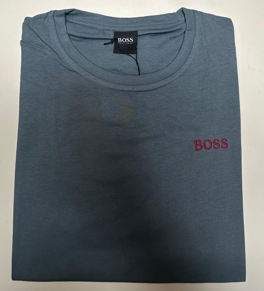 Men's BOSS Embroidered T-Shirt – Crew Neck- Short Sleeve | eBay UK