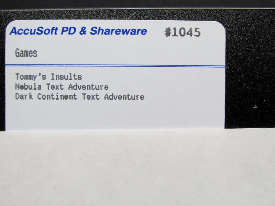 Lot of 15 New Disks - 65 Games, AccuSoft PD & Shareware, on 5.25 Floppy ...