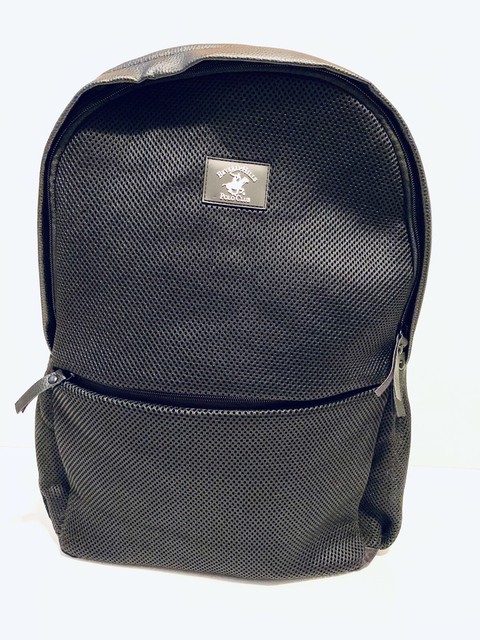 Beverly Hills Polo Club Mesh Classic Black Backpack 17” Multi ...